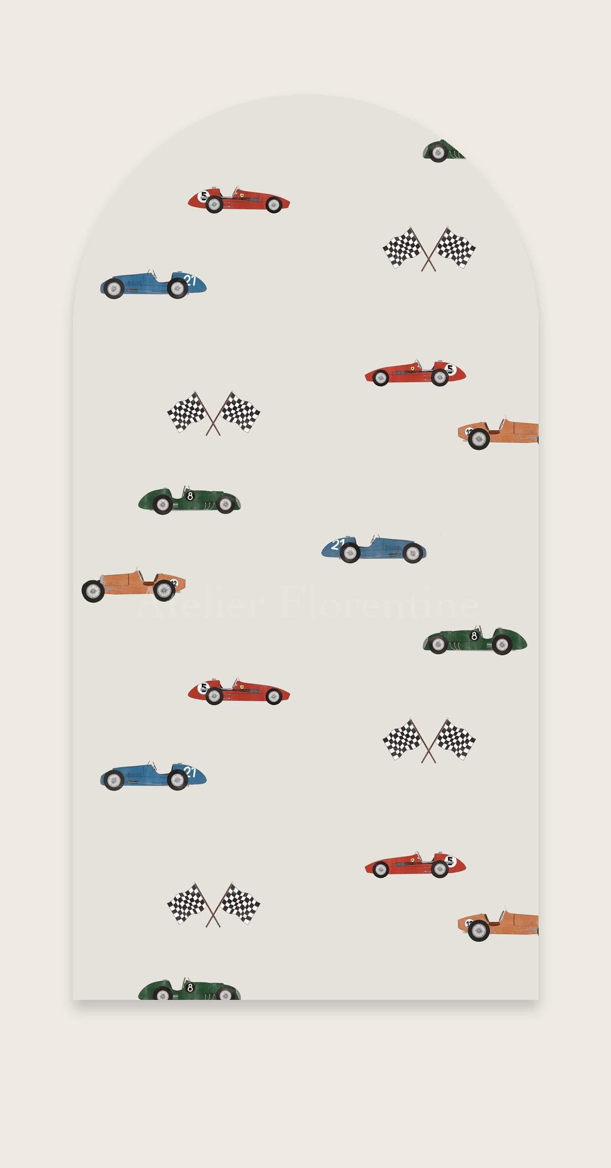 Racing Cars Peel & Stick Wall Sticker | Atelier Florentine
