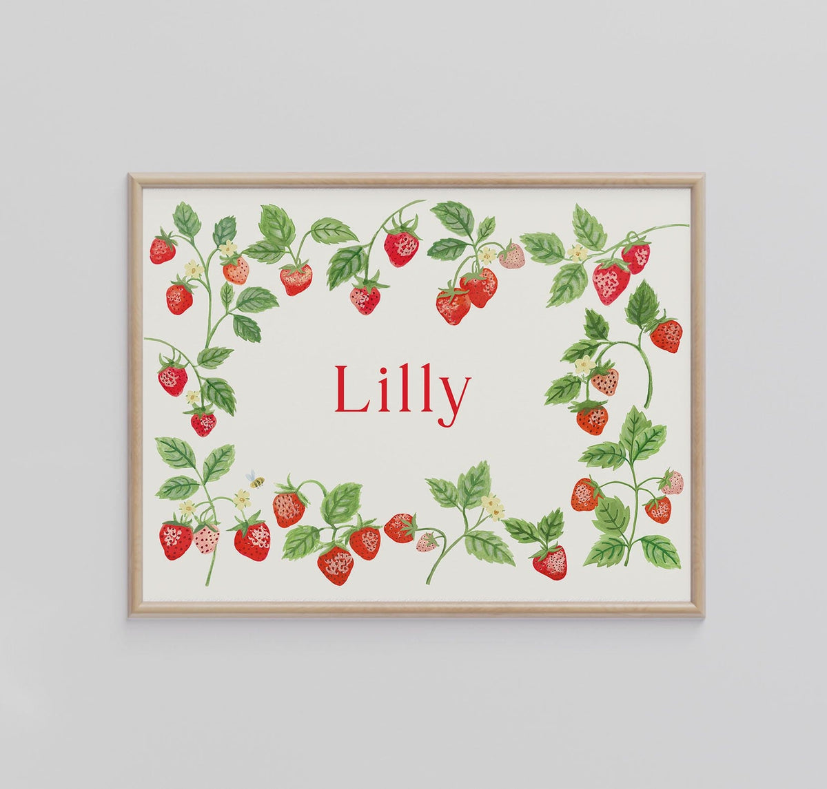 Customizable poster Strawberries | Atelier Florentine