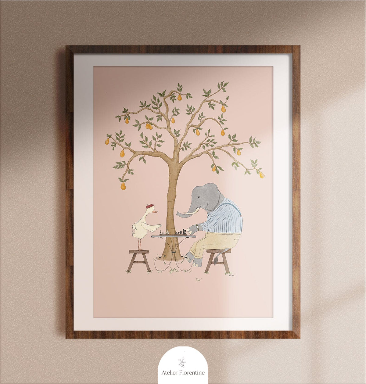Poster Elephant and duck | Atelier Florentine
